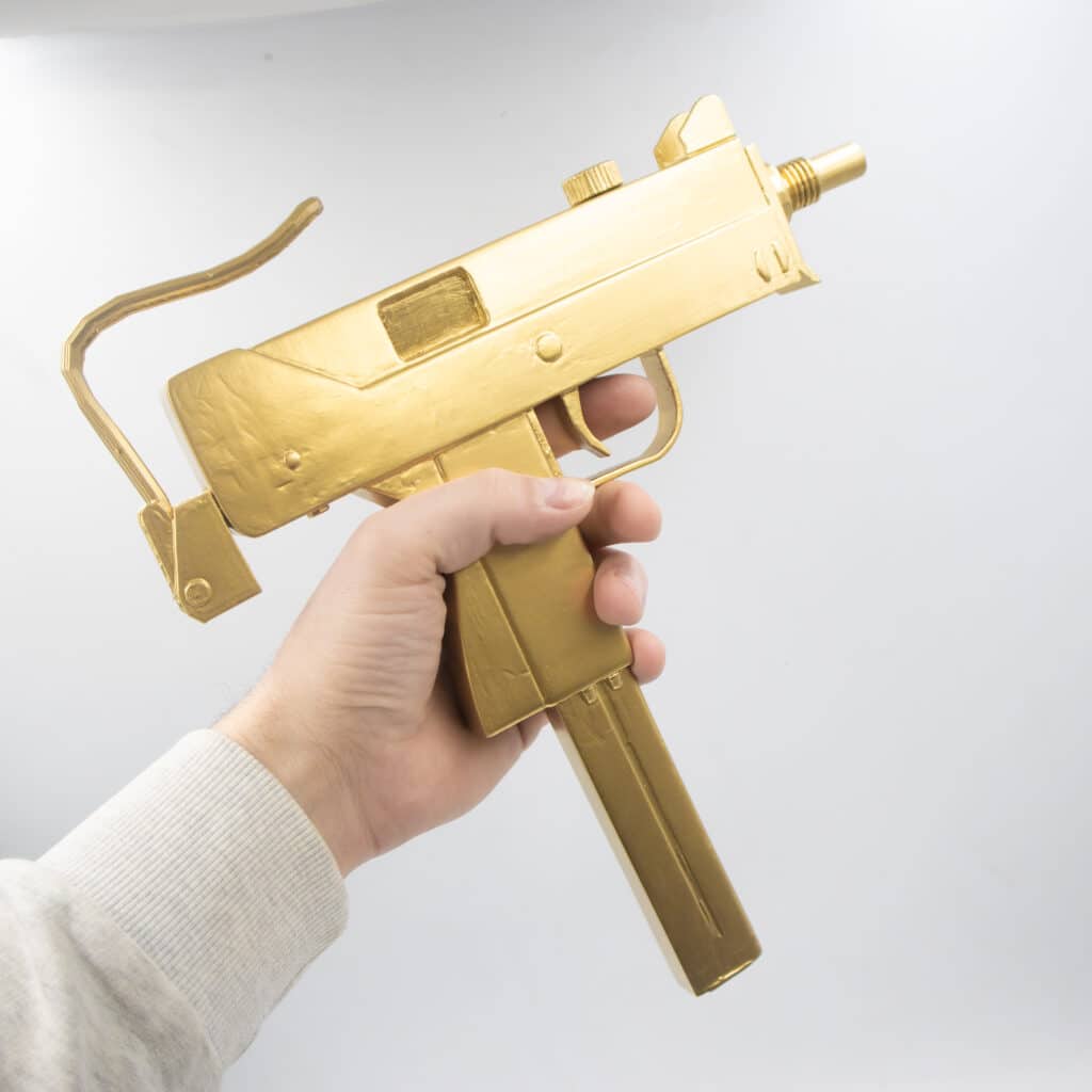 Golden Uzi Prop - Blasters4Masters