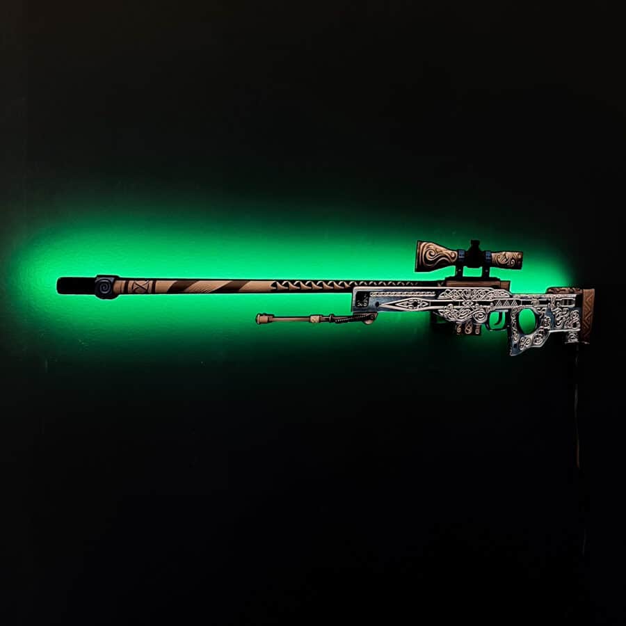 AWP Gungnir RGB Wall Art - CS GO - Blasters4Masters