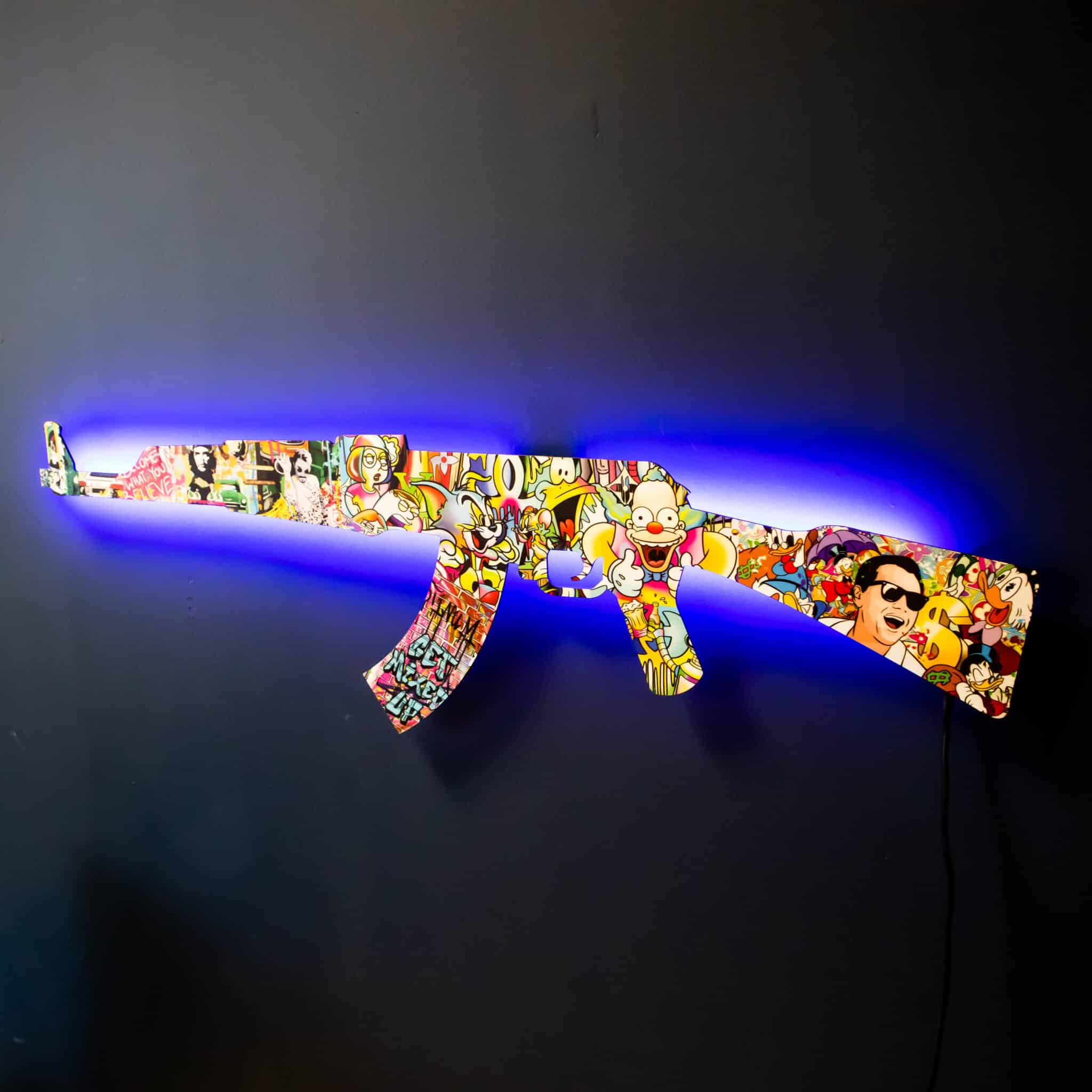 Cartoon Style AK 47 RGB Wall Art - Blasters4Masters