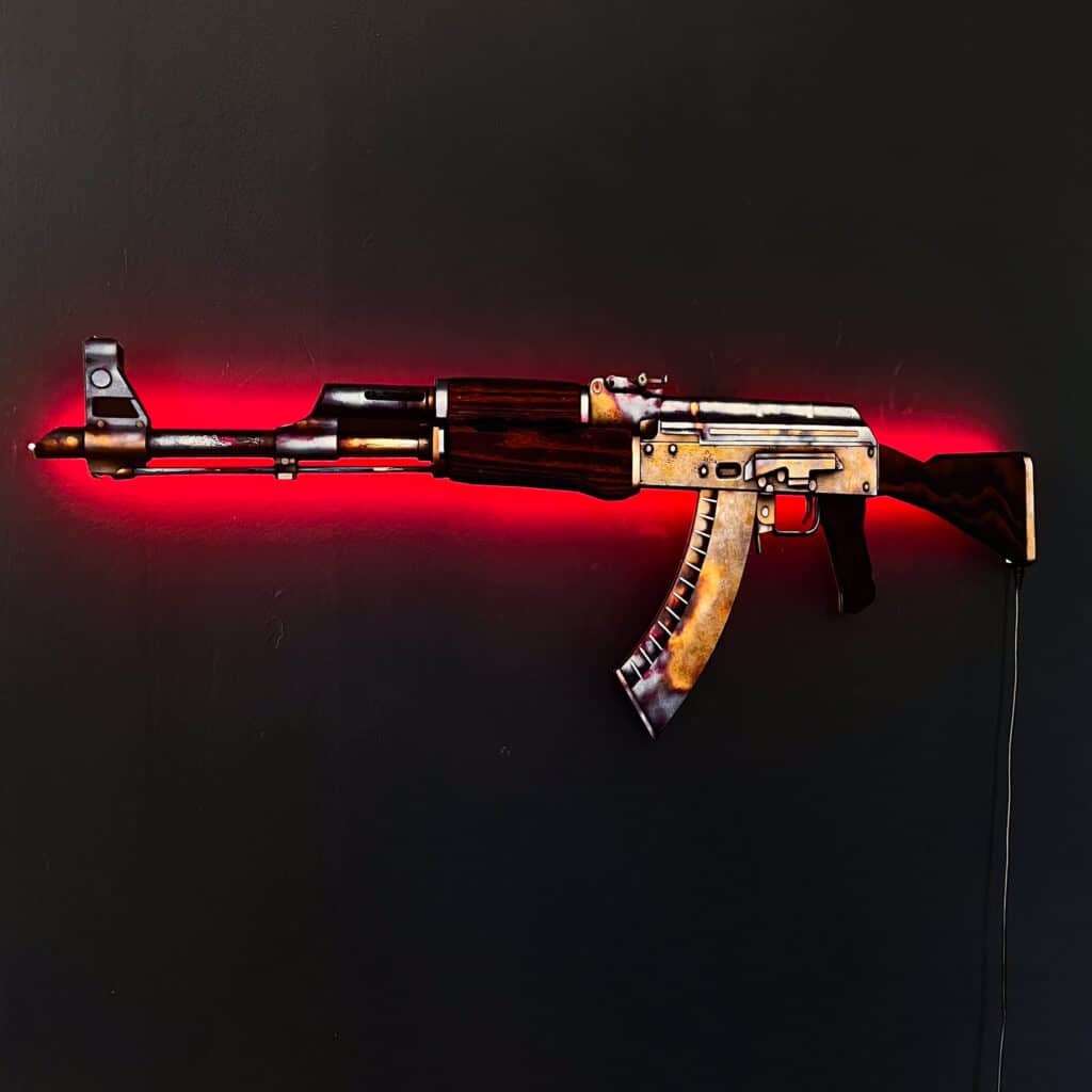AK 47 Case Hardened RGB Wall Art – CS GO - Blasters4Masters