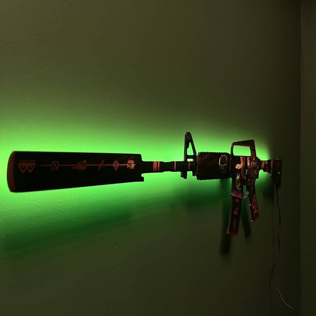 M4A1-S - Welcome to the Jungle RGB Wall Art - Blasters4Masters