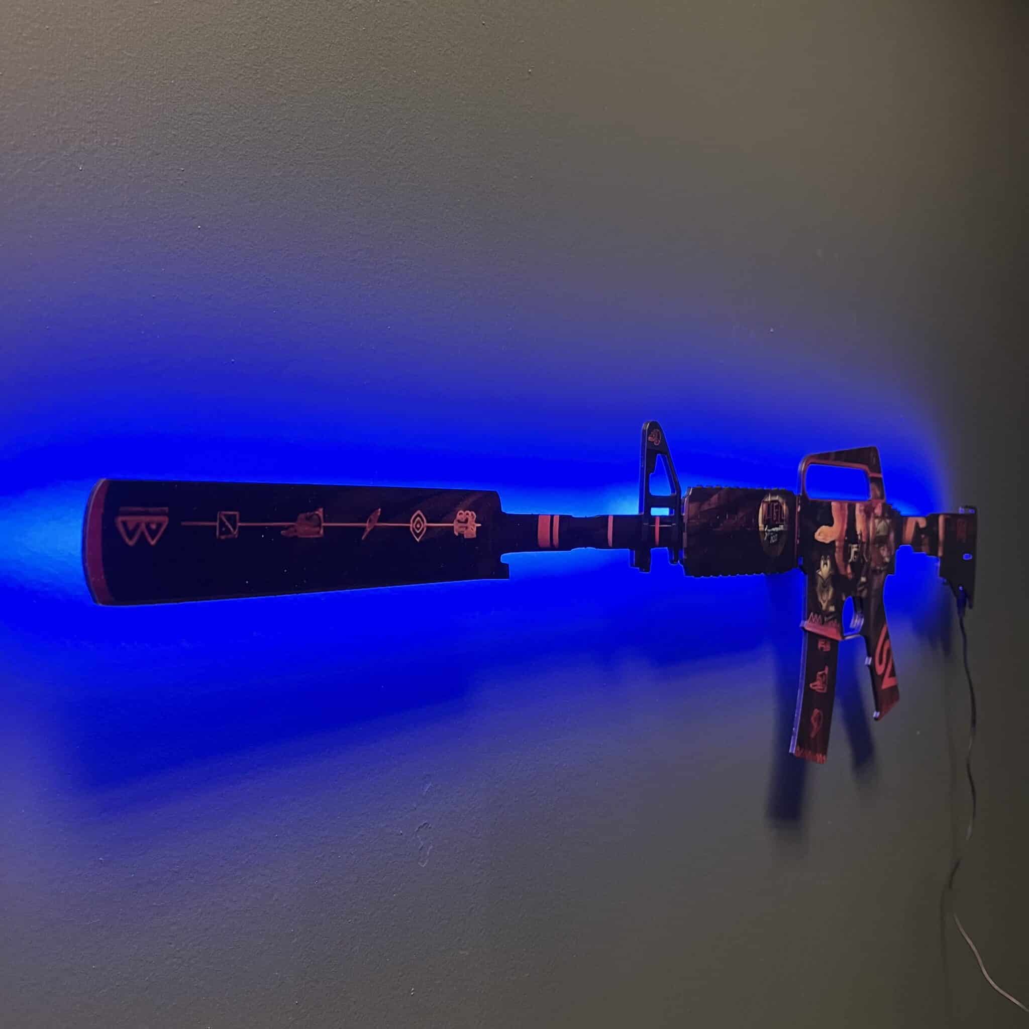 M4A1-S - Welcome to the Jungle RGB Wall Art - Blasters4Masters