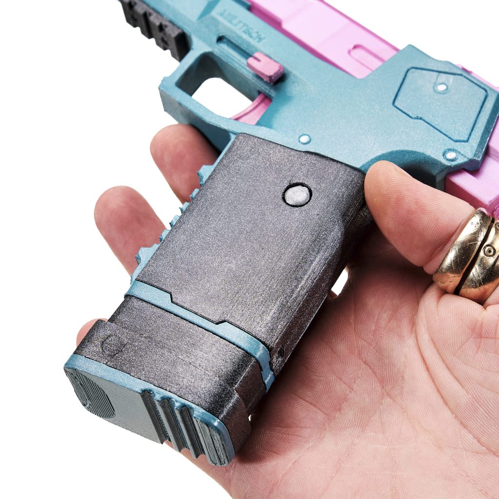 Rebecca's Pistol - Teal & Pink - Cyberpunk 2077 - Blasters4Masters