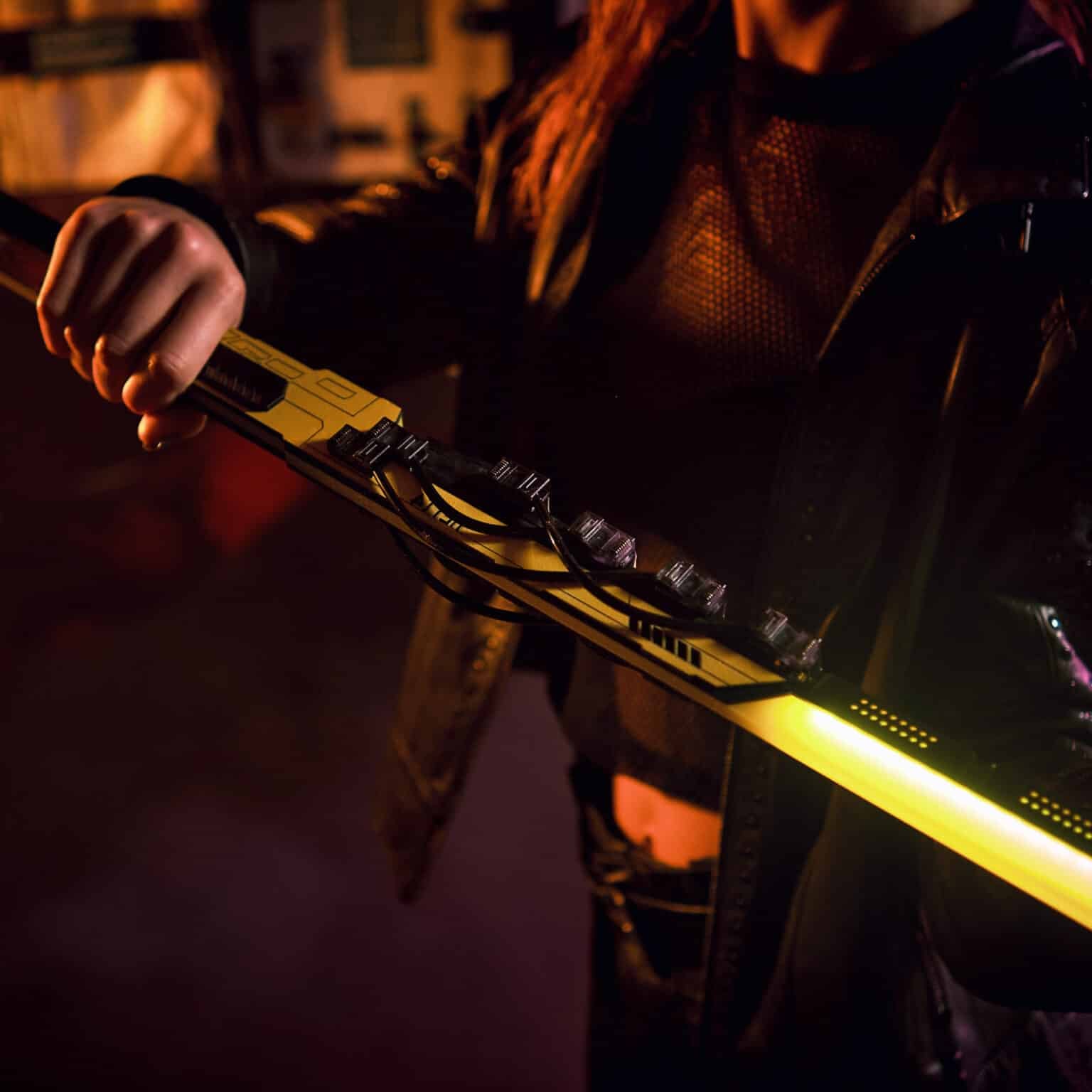 Kosei Yellow LED Katana - Cyberpunk - Blasters4Masters
