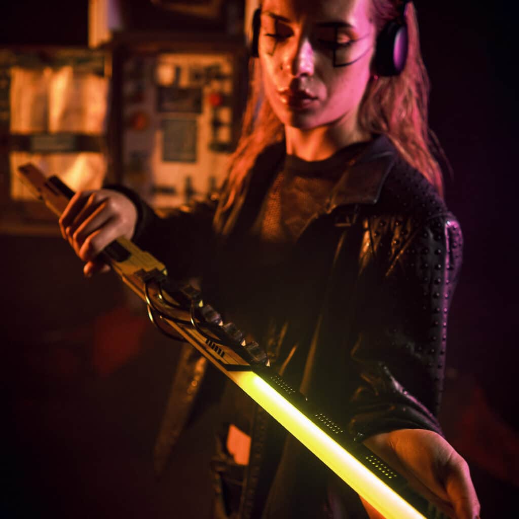 Kosei Yellow LED Katana - Cyberpunk - Blasters4Masters