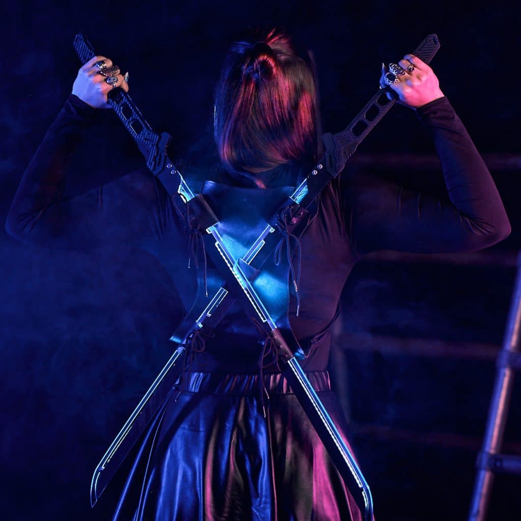 Phantom Blue LED Katana - Cyberpunk - Blasters4Masters