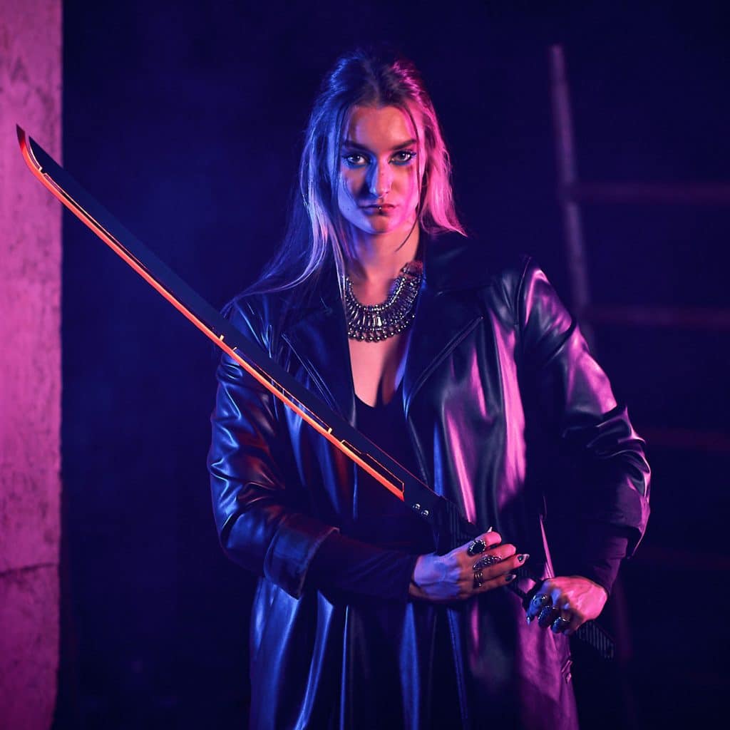 Phantom Red LED Katana - Cyberpunk - Blasters4Masters